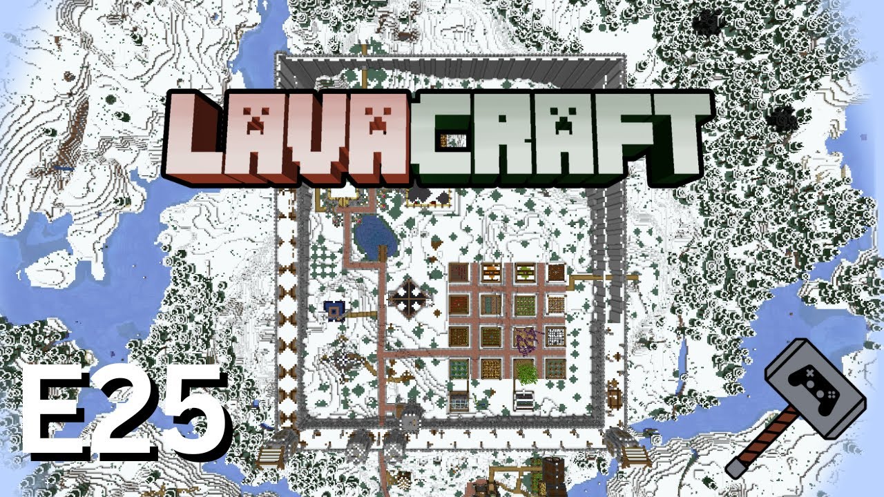 lavaCRAFT E25 | MEGA BASE PROGRESS | Minecraft SMP - YouTube