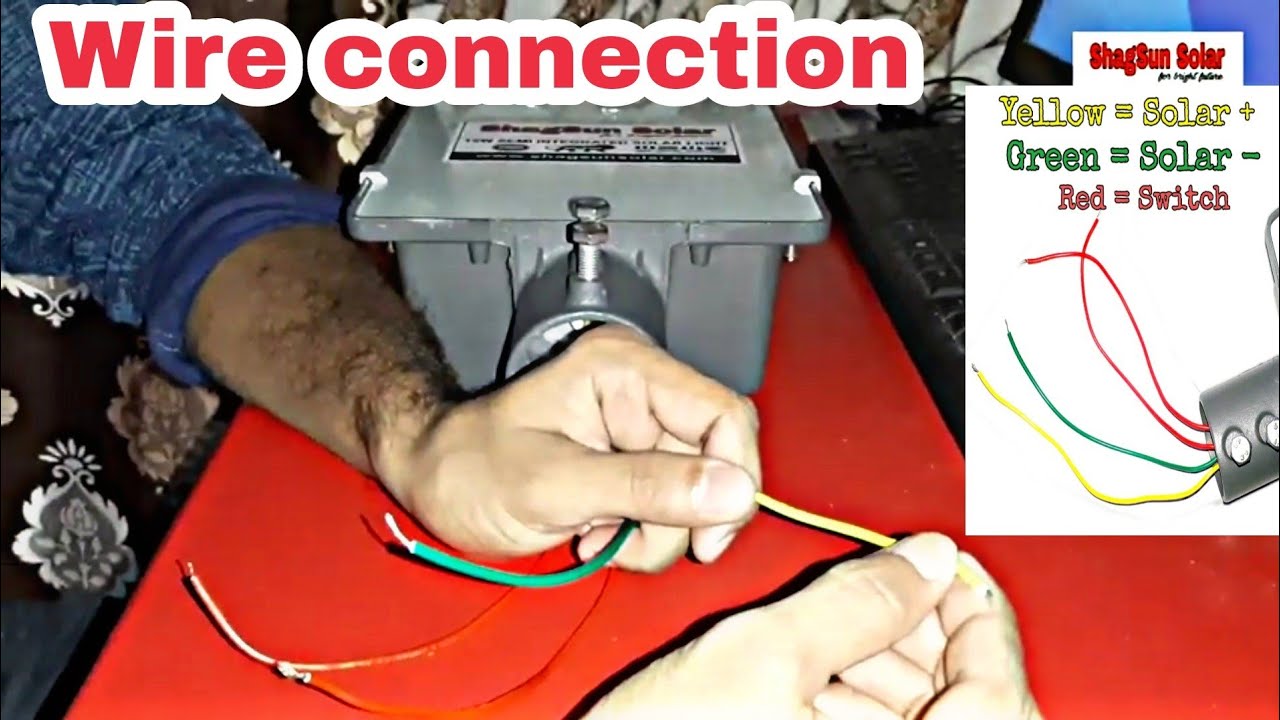 Solar Street light specifications and wire connection by ShagSun Solar ...