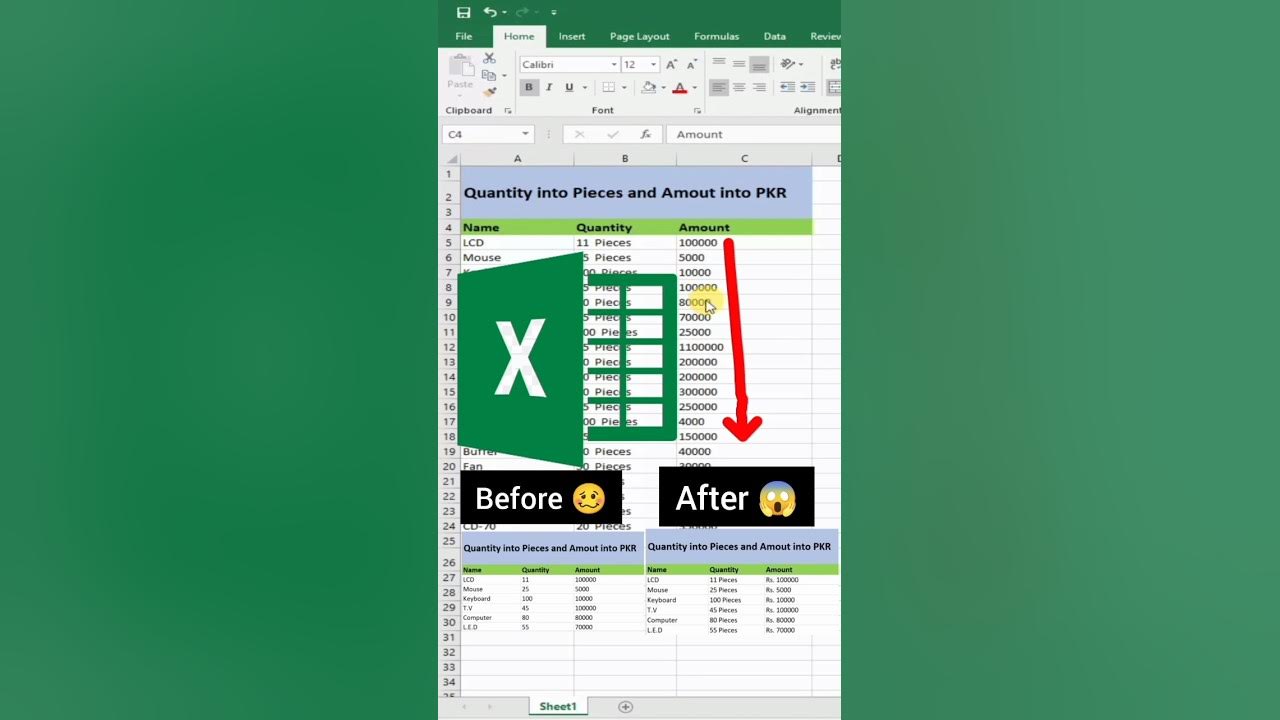 Excel Tips And Tricks For Beginners😱 Exceltricks Excelfunction Exceltips Youtube