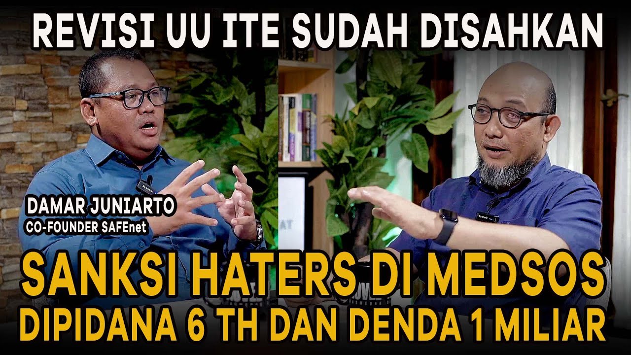REVISI UU ITE SUDAH DISAHKAN, SANKSI HATERS DI MEDSOS DIPIDANA 6 TAHUN ...