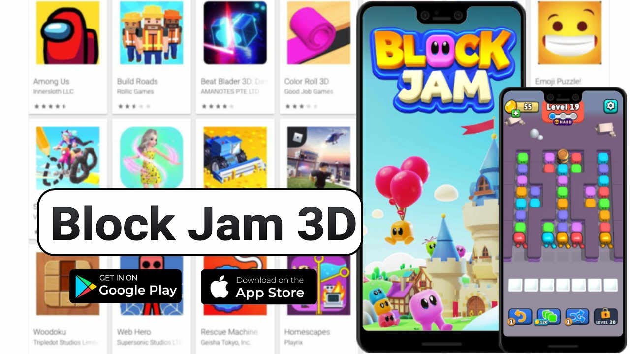 Block Jam 3D Game #2 (Android/IOS) - YouTube