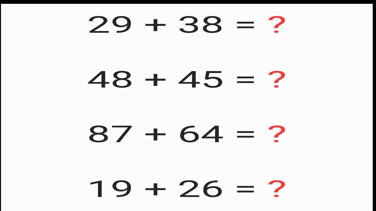 Learning Math (addition) Fun Math - MATHS TRICKS YOU MUST KNOW - YouTube