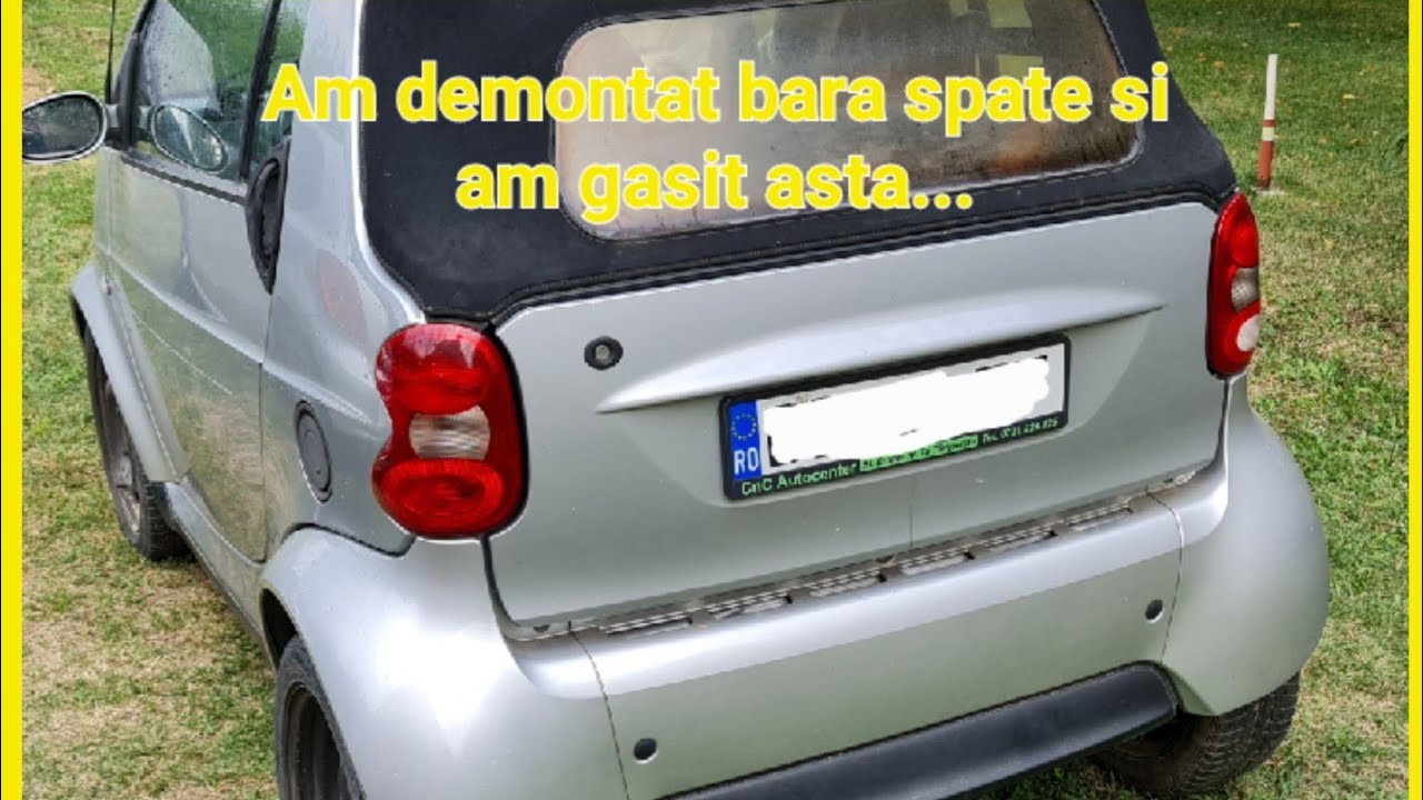 Cum se demontează bara spate la Smart Fortwo 450 coupe/cabrio I rear ...