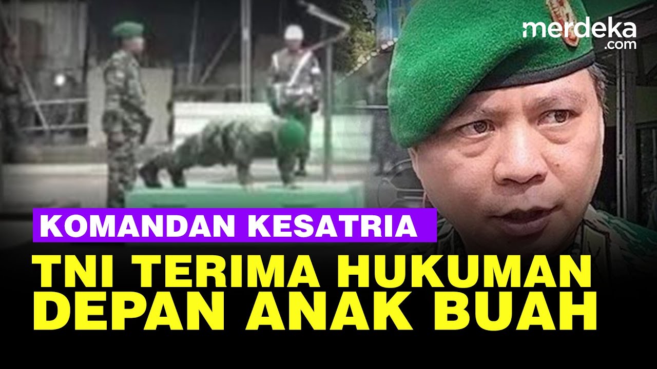 Komandan TNI Kesatria, Push Up Depan Anak Buah - YouTube