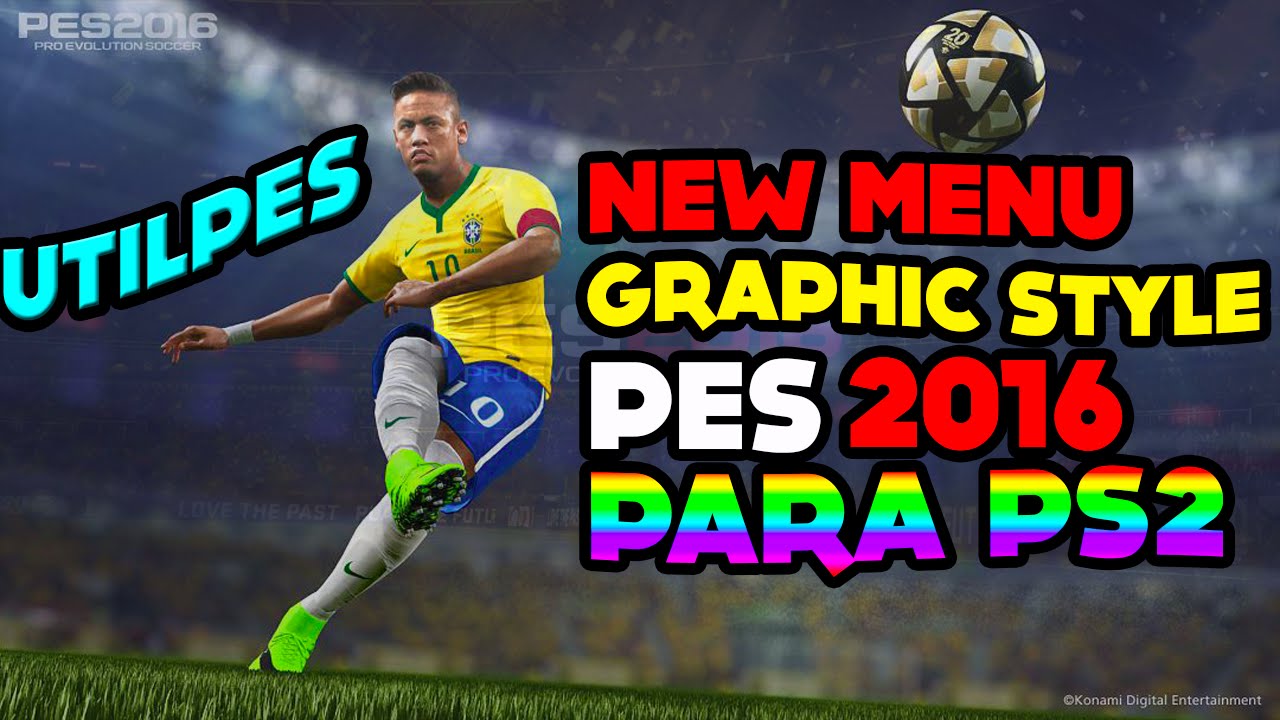 NEW GRAPHIC MENU STYLE PES 2016 para ps2 - YouTube