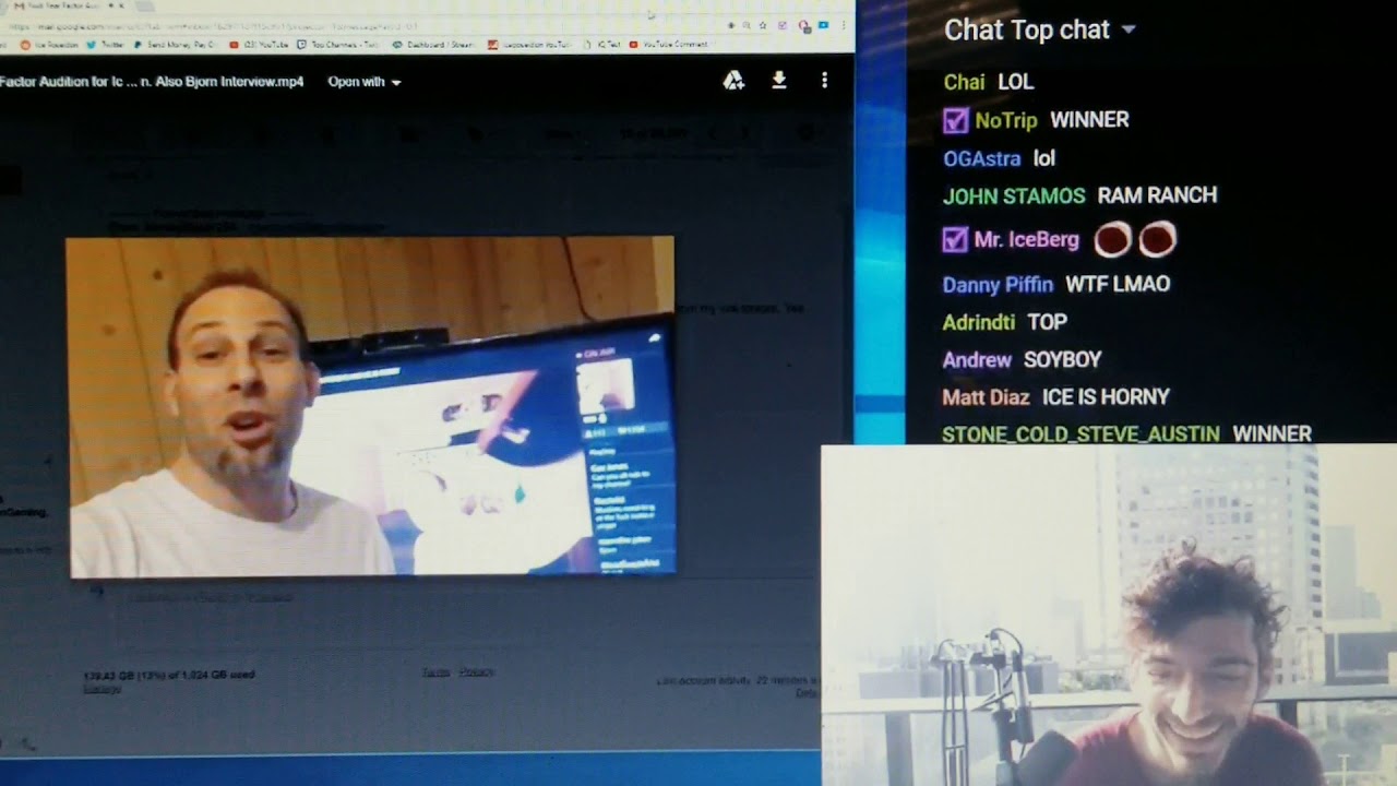 ICE POSEIDON SHOWING MY FEAR FACTOR 2 AUDITION TAPE LIVE ON STREAM ...