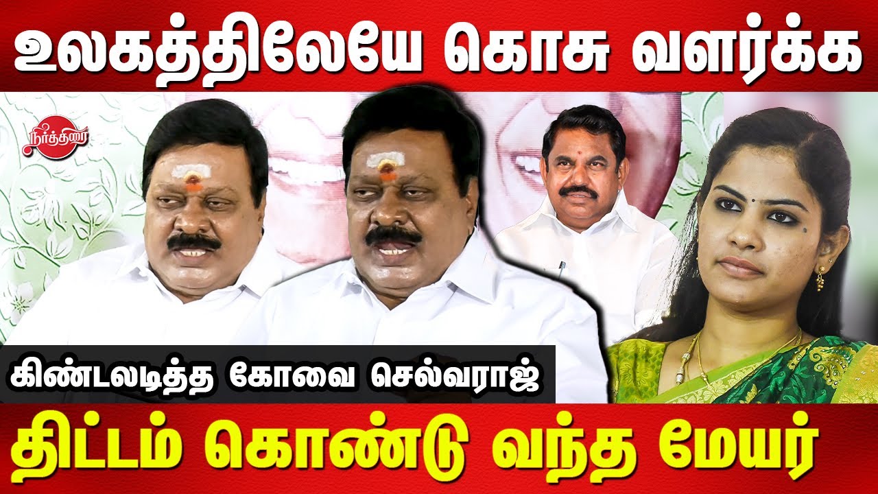 கொசு வளர்க்க திட்டம் கொண்டு வந்த மேயர் Kovai Selvaraj speech | Mayor ...