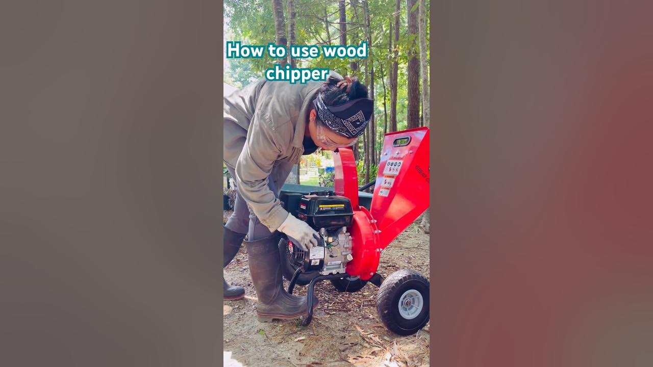 How to use a wood chipper - YouTube