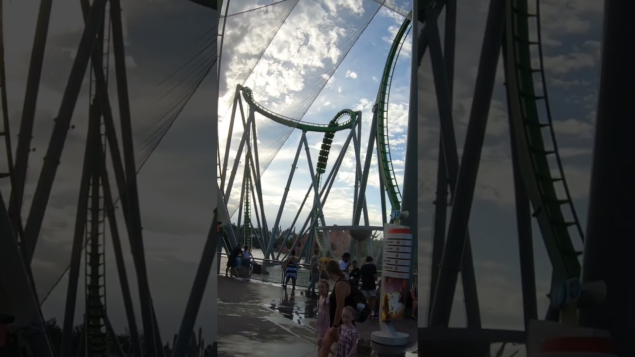 The HULK Roller Coaster Launch - YouTube