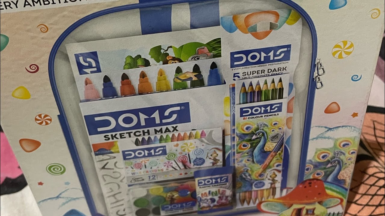 Unboxing Doms Junior Art Kit - YouTube