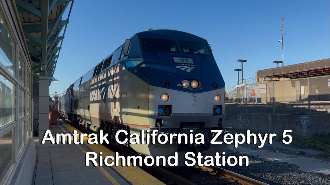 [Tripleheader] Amtrak California Zephyr 5 with P42DCs 175, 79, & 63 ...