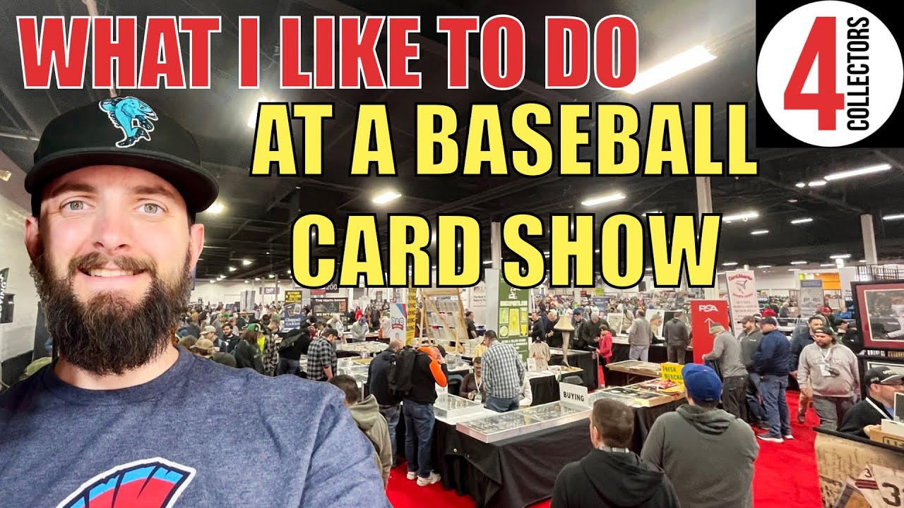 What I like to do at a Baseball Card Show! - YouTube
