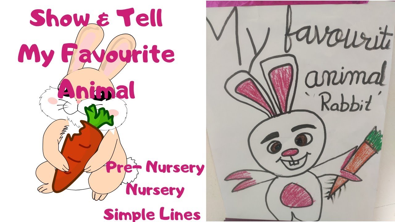 Show and Tell activity | My favourite animal | Rabbit | competition ...