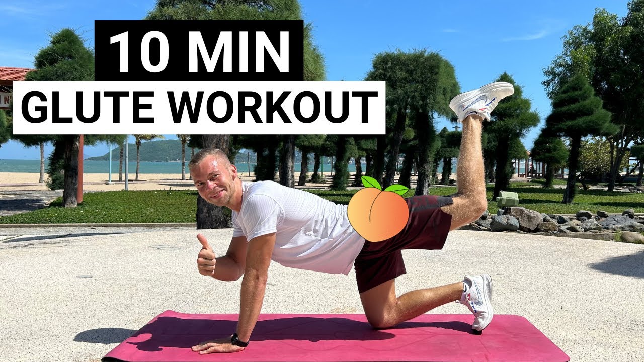 10 MIN GLUTE WORKOUT: No repeat, No Equipment - YouTube