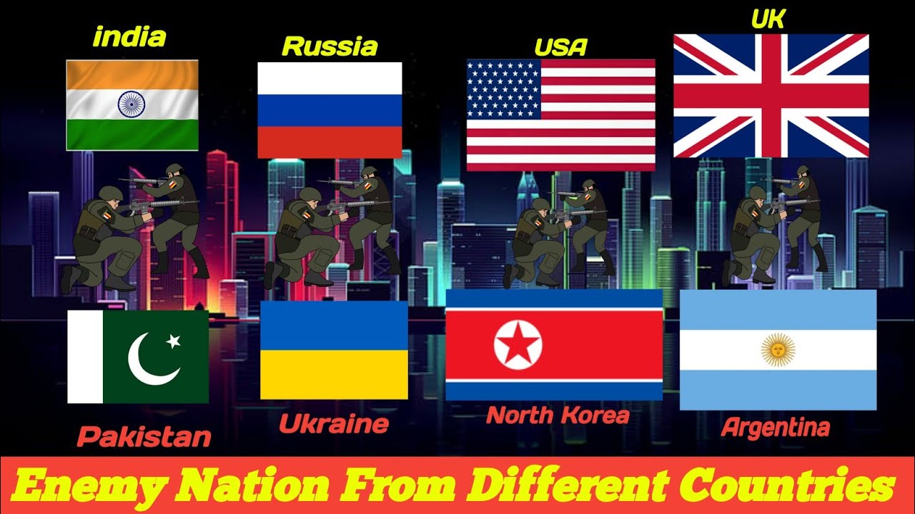 Enemy Nation From Different Countries - YouTube