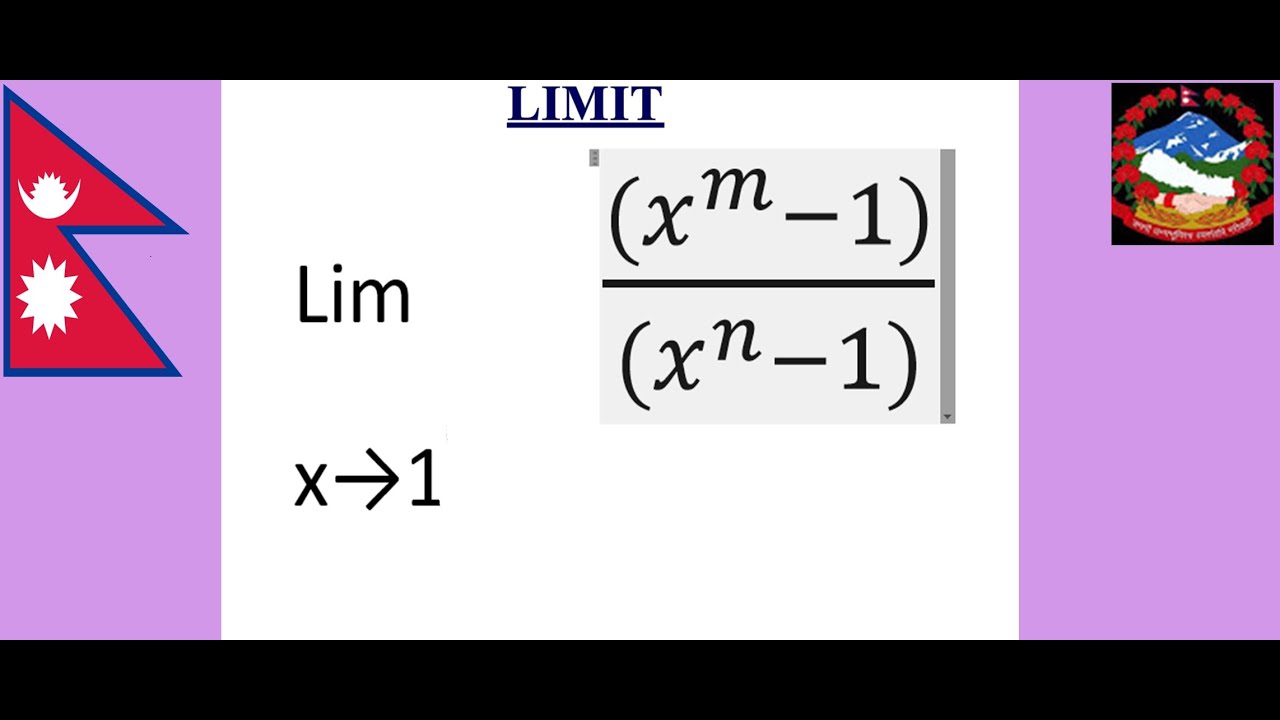 Lim X Tends To 1 Then Find x m 1 X n 1 Find Limit x m 1 x