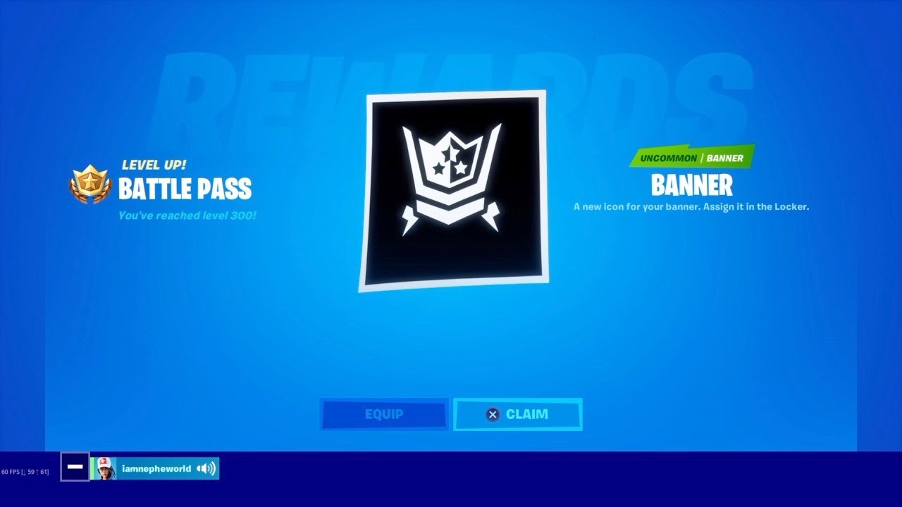 Unlocking Level 300 Battle Pass Banner (What level are you so far ...