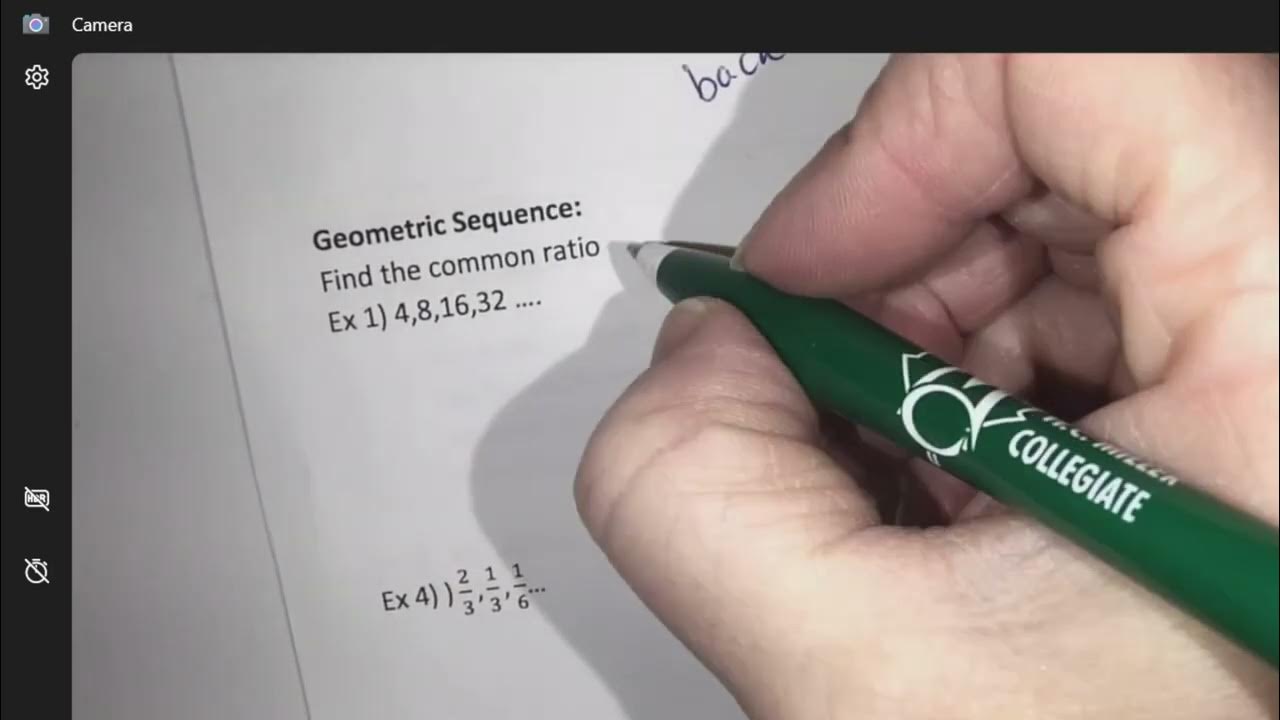 intro to arithmetic and geo sequences - YouTube