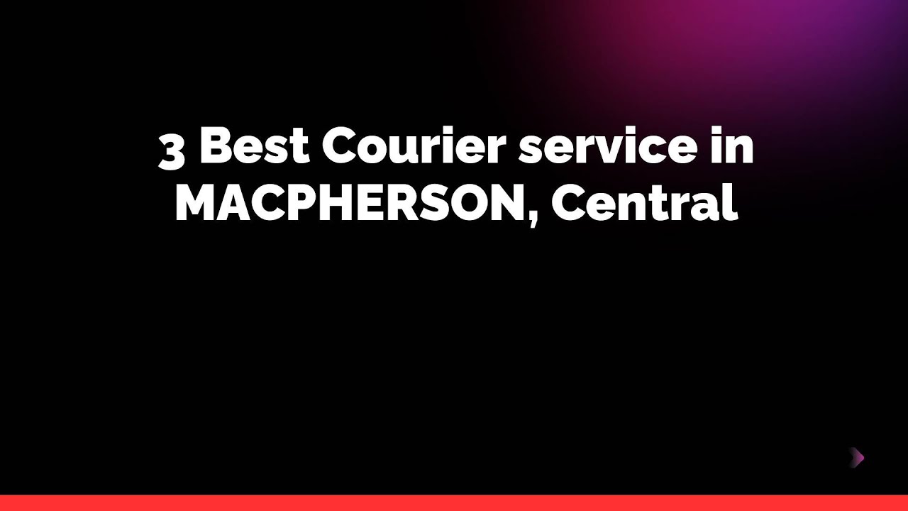 3 Best Courier service in MACPHERSON, Central | Delivery service - YouTube