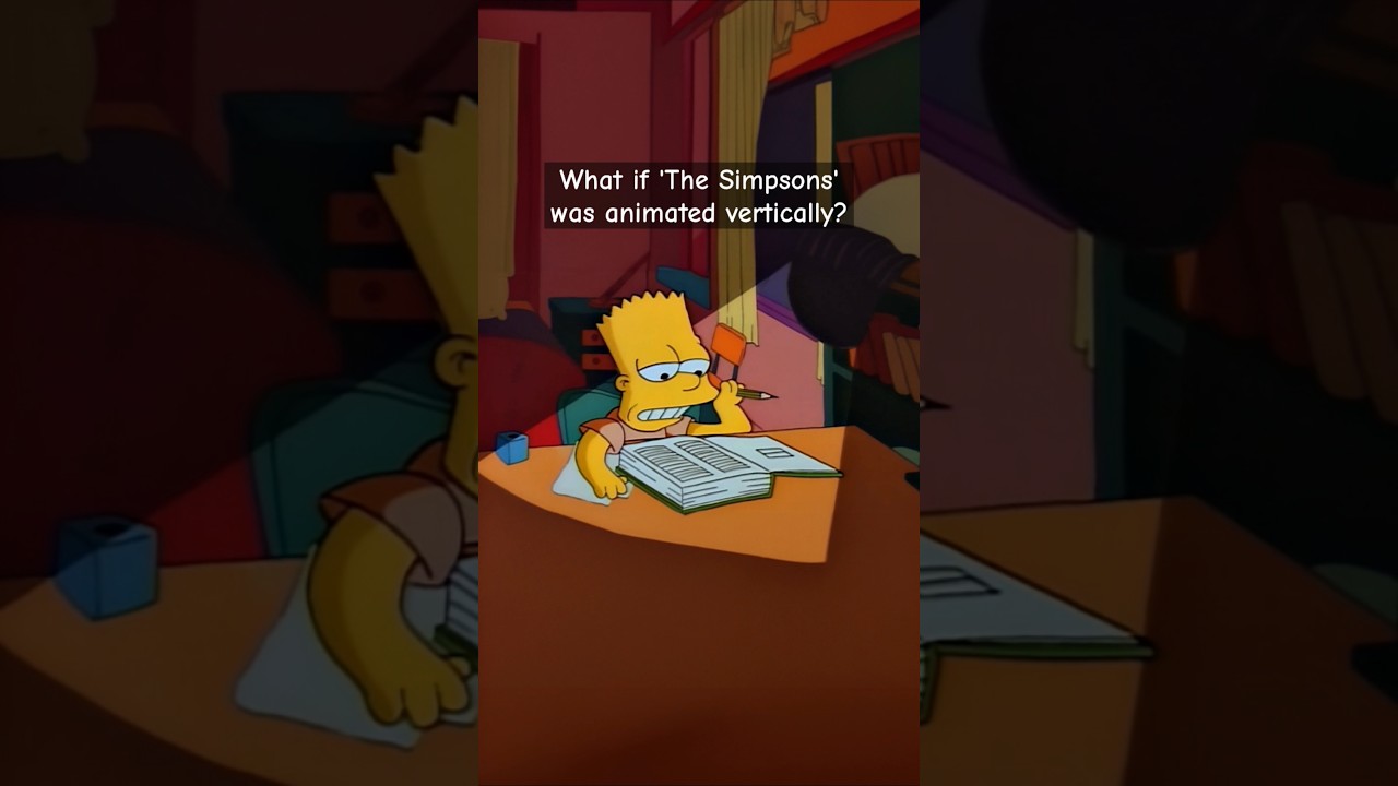 The Simpsons S02E01, but animated vertically 🎬 #shorts #thesimpsons # ...