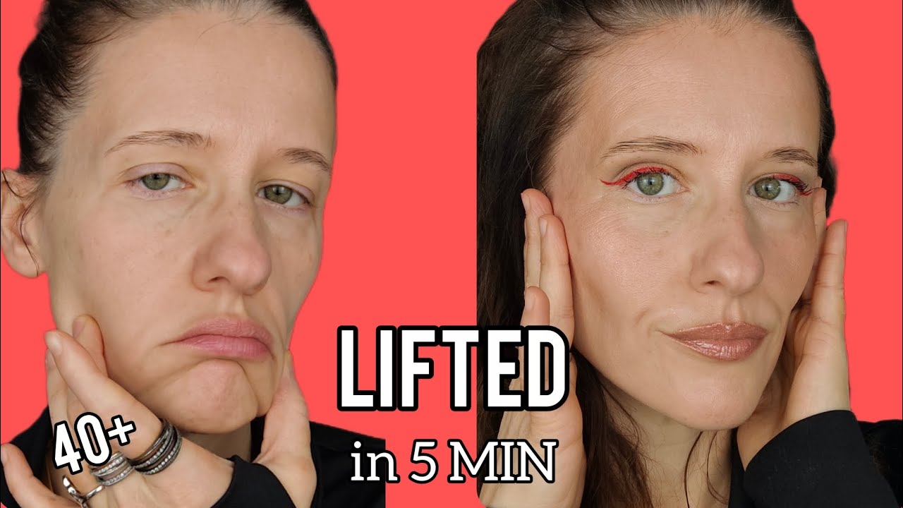5-Minute Face Lift Without Surgery | Over 40 Makeup Tutorial for ...