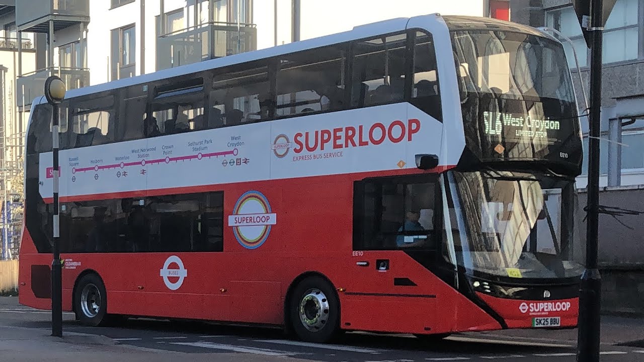 ADL Enviro400EV Arriva London EE10 SK25BBU Route SL6 West Croydon - YouTube