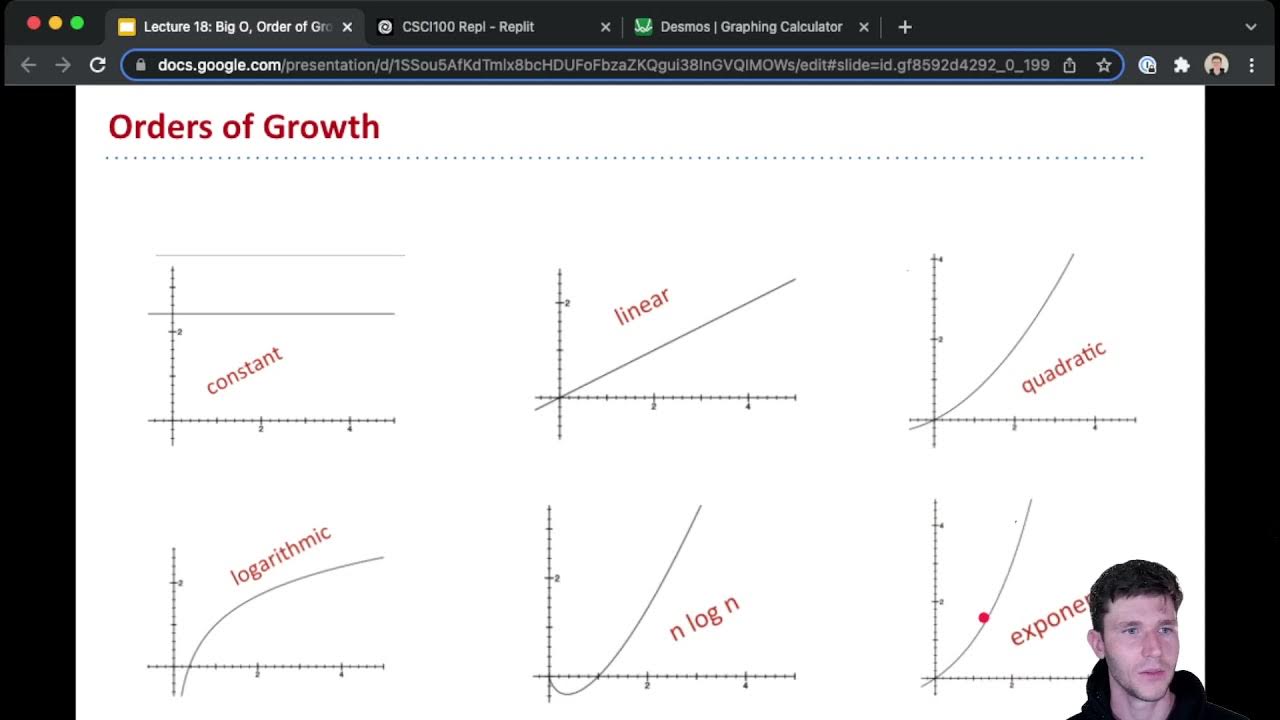 CSCI100: Lecture 18.3 - Order of Growth, Simplification - YouTube