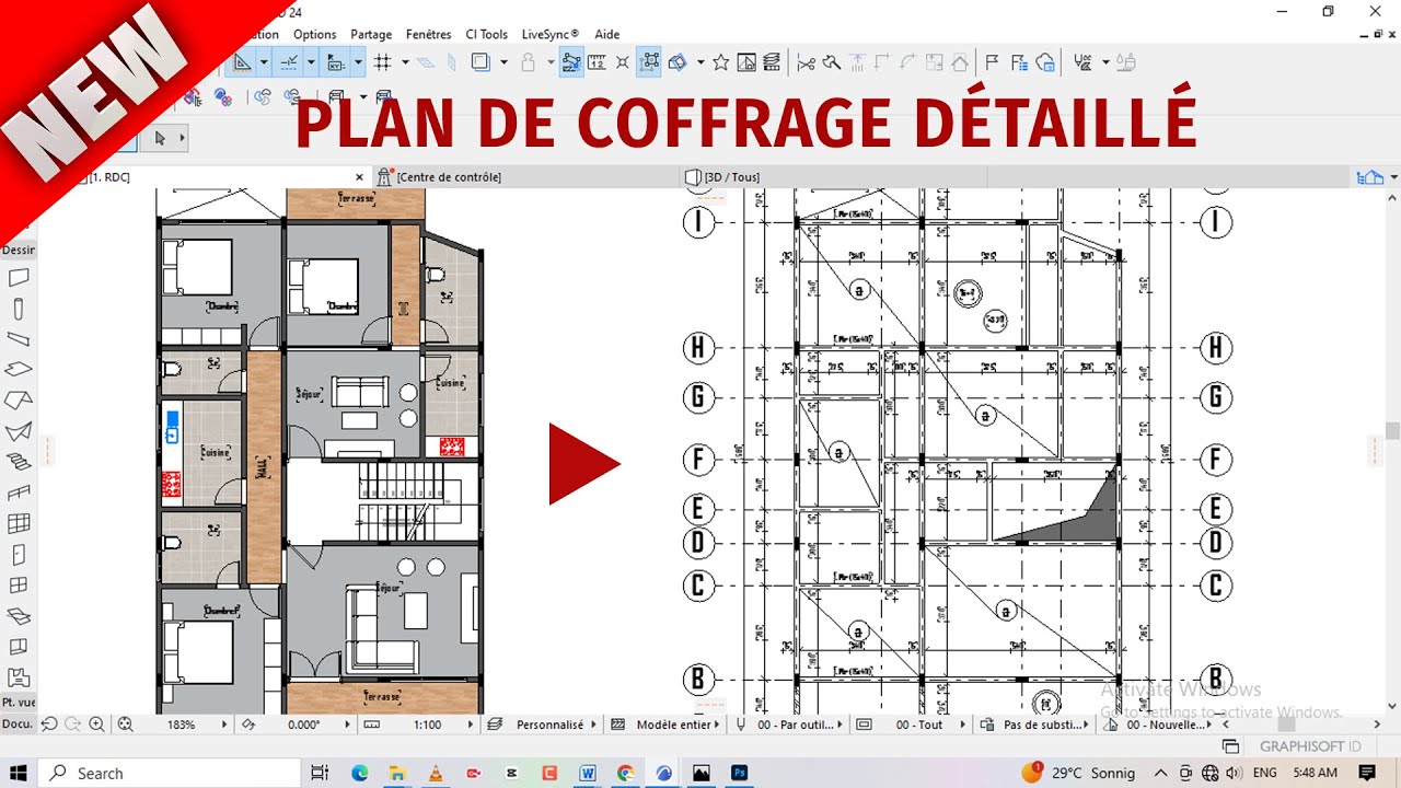 Comment FAIRE un plan de COFFRAGE plus RAPIDEMENT et FACILEMENT ...