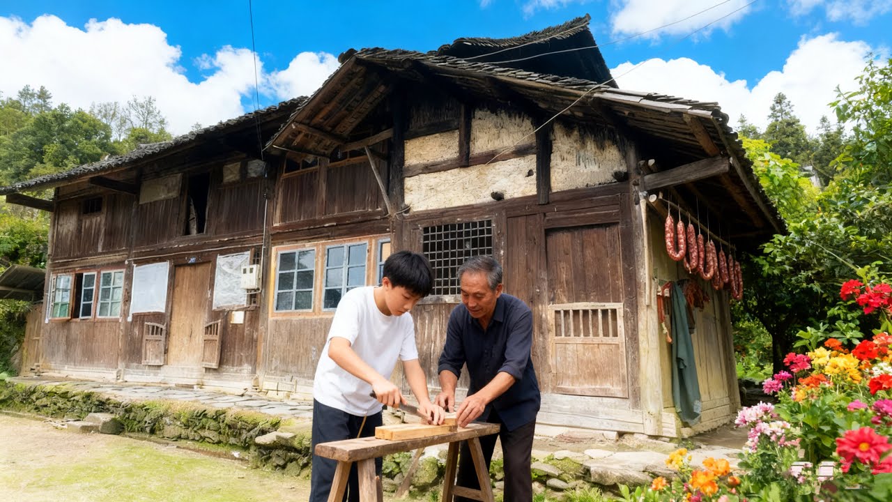 🏠Renovating the old wooden house with my father—that was our last time ...