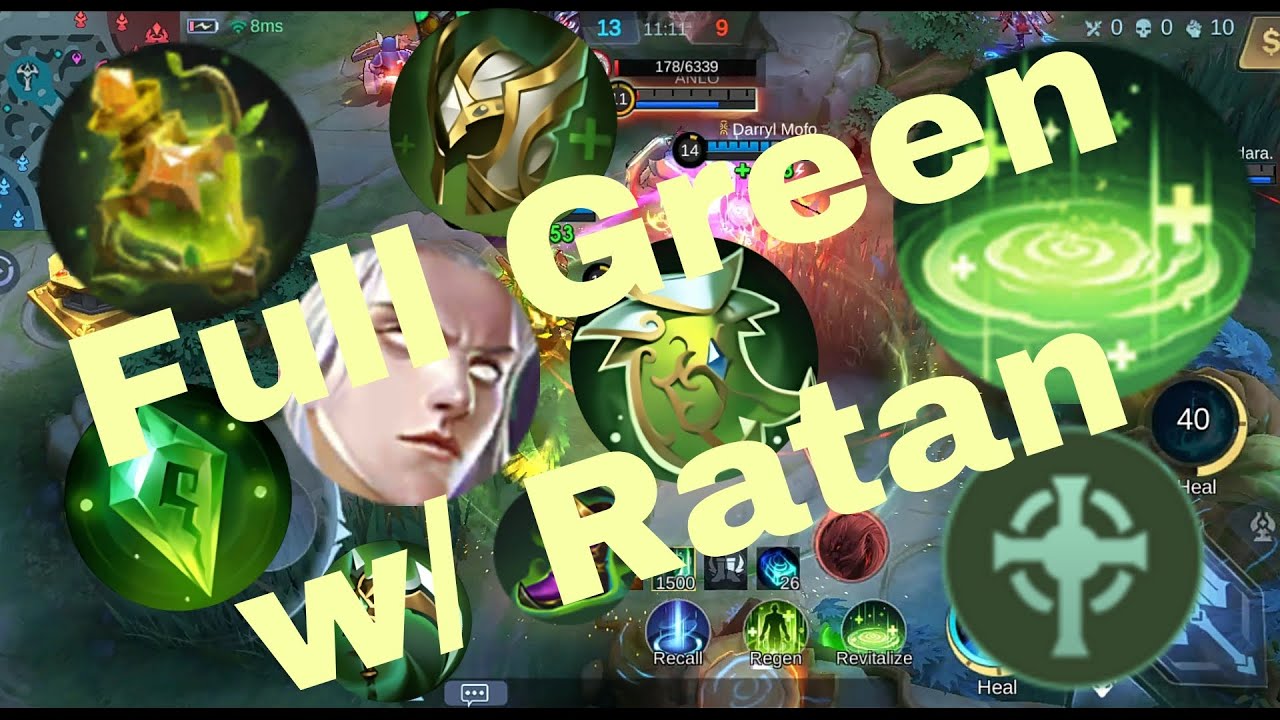 【MLBB】Estes full GREEN build 💚. | Midnight•零 - YouTube