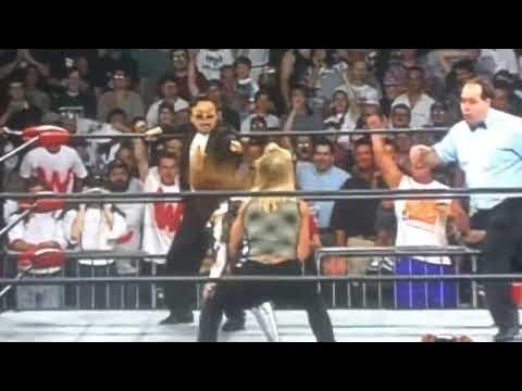 Alundra Blayze to the Rescue of Female Japanese Wrestler from Akira Hokuto, German Suplex ...