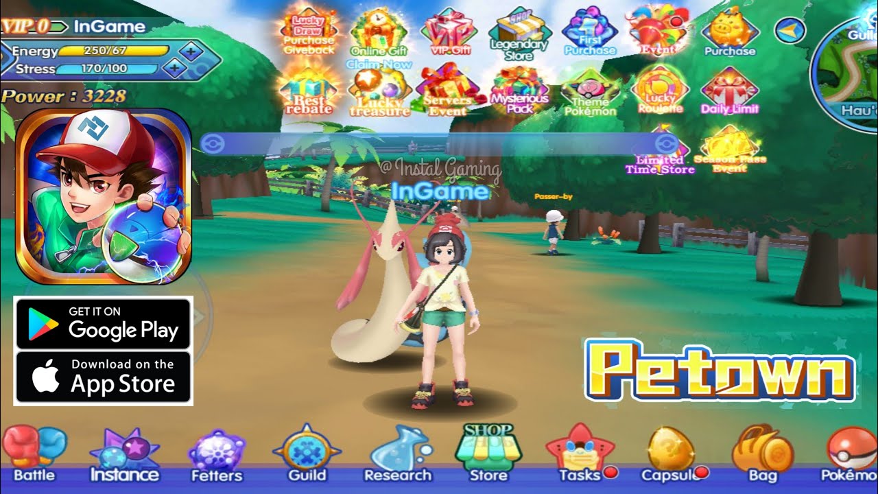 Petown Gameplay - Pokemon MMORPG (Android/APK) - YouTube