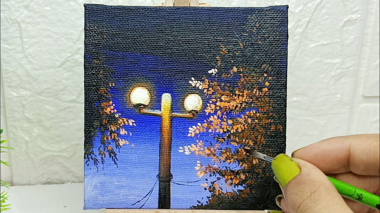 Acrylic painting for beginners tutorial/acrylic painting on canvas ...