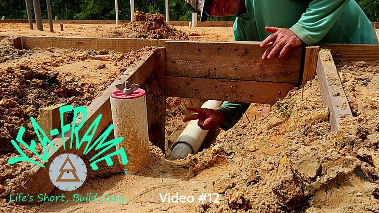 More Prepping For The Concrete Slab | DIY A-Frame House | Off Grid ...