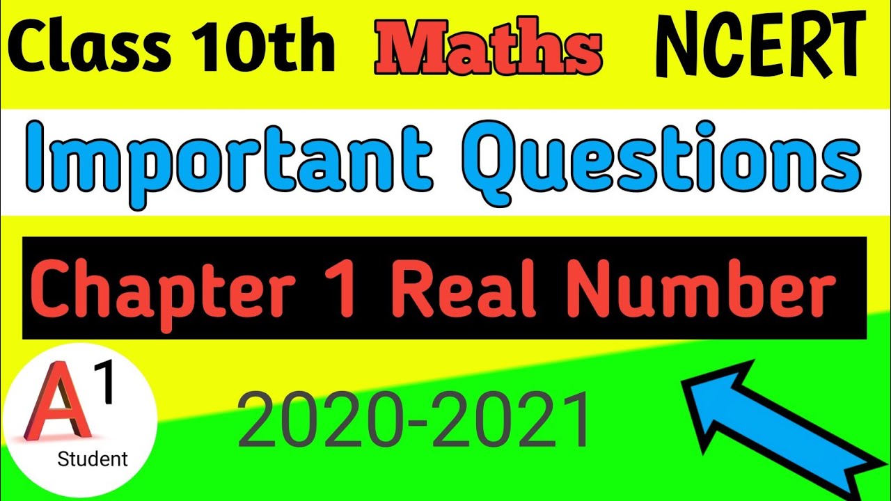 Class 10th Maths Chapter 1 Important Questions Ncert - YouTube
