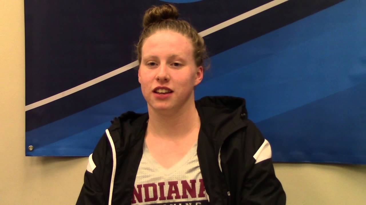 Lilly King, Indiana after day three finals - YouTube