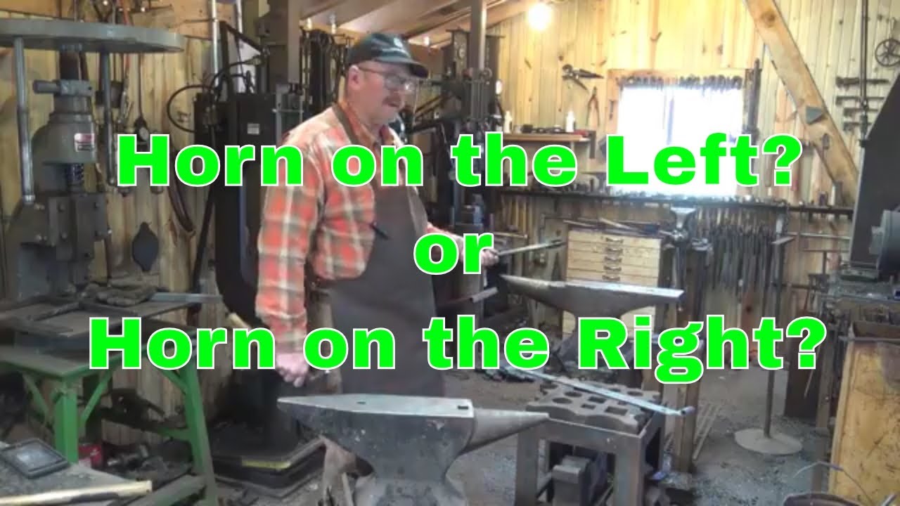 Orienting your anvil - horn to the left? or horn to the right? - YouTube