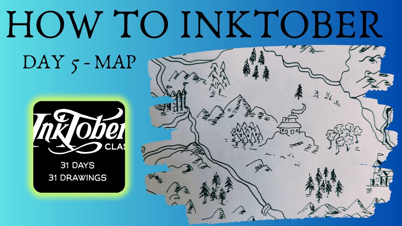 Inktober 2023 🥳 Day 5 : Map 🗺🗾 - YouTube