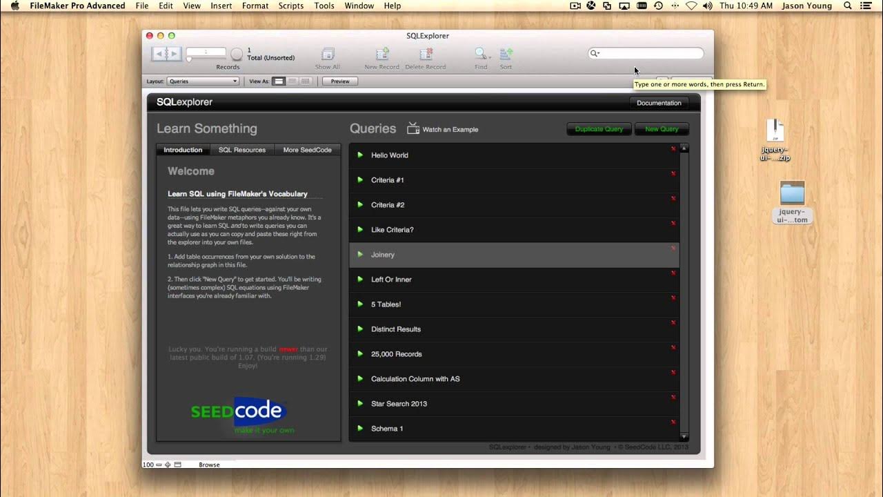 FileMaker SQL with SQLexplorer: Going Further - YouTube