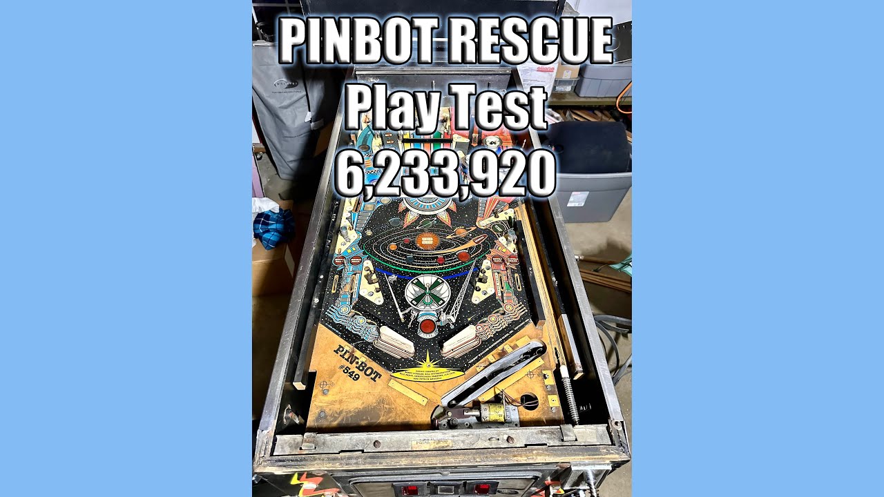 Pinbot 1986 Williams Pinball Machine Play Test 6,233,920 - YouTube