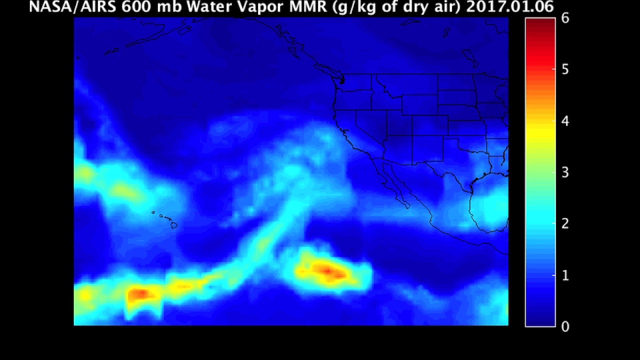 NASA's AIRS Instrument Tracks Series of Storms Battering California ...