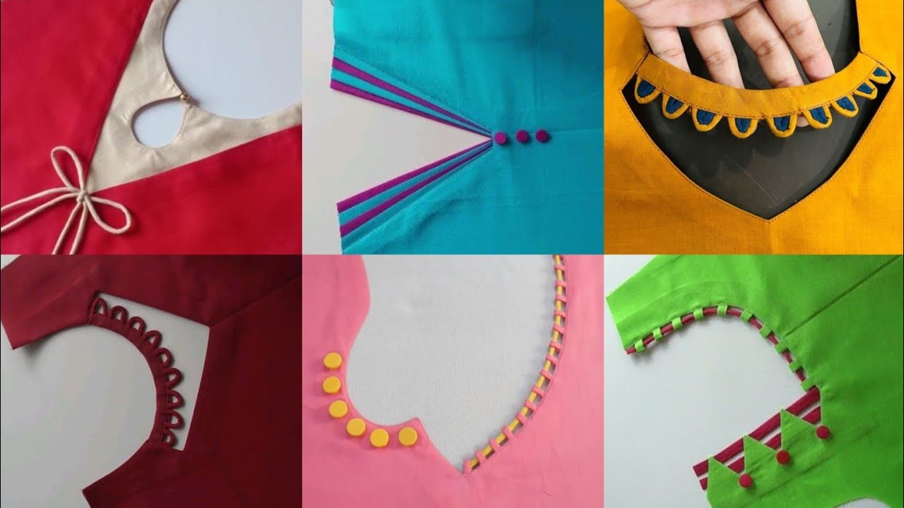 Beautiful neck design ️| Simple and easy gla design 😍|gly k designs ...