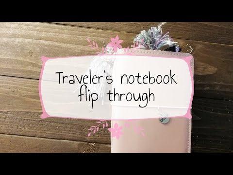 Traveler's notebook flip through - YouTube