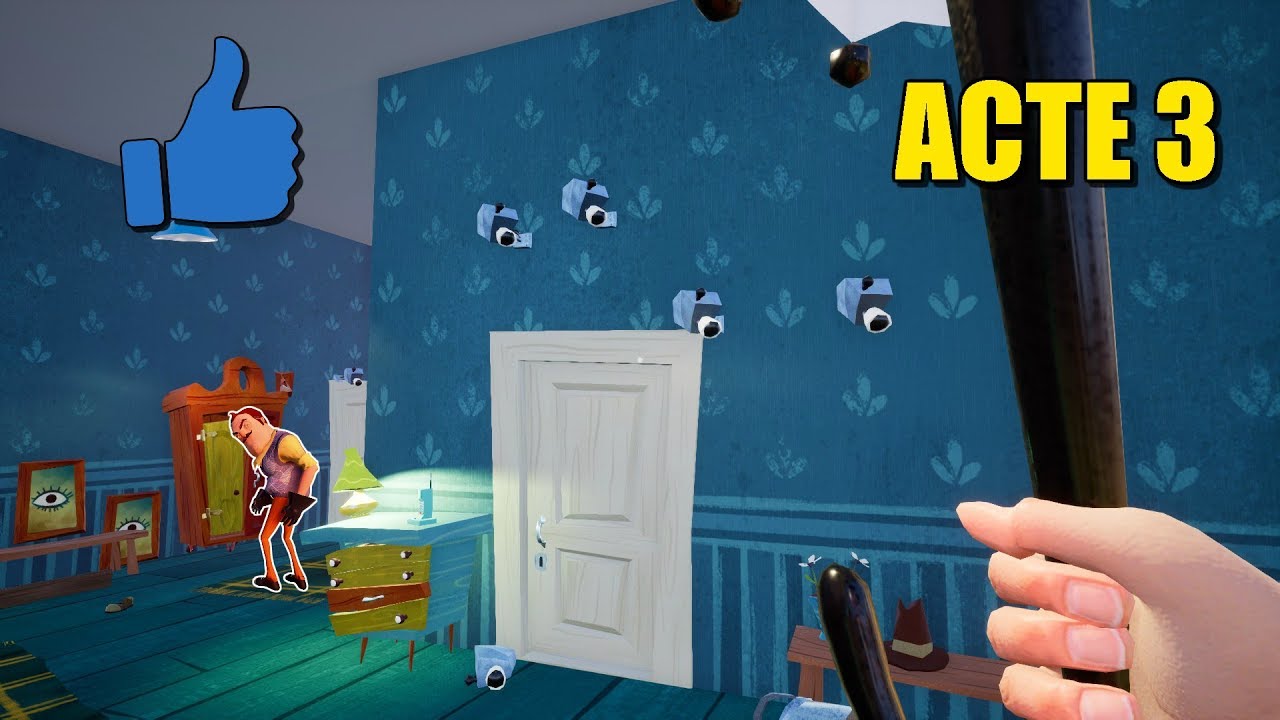 IL ADORENT LES CAMÉRAS ! ACTE 3 Hello Neighbor - YouTube