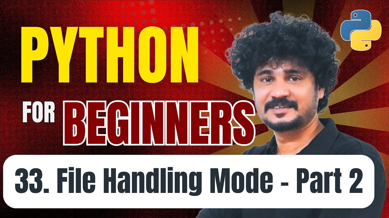 Python For Beginners 33 File Handling Modes In Python Part 2 Youtube 9504