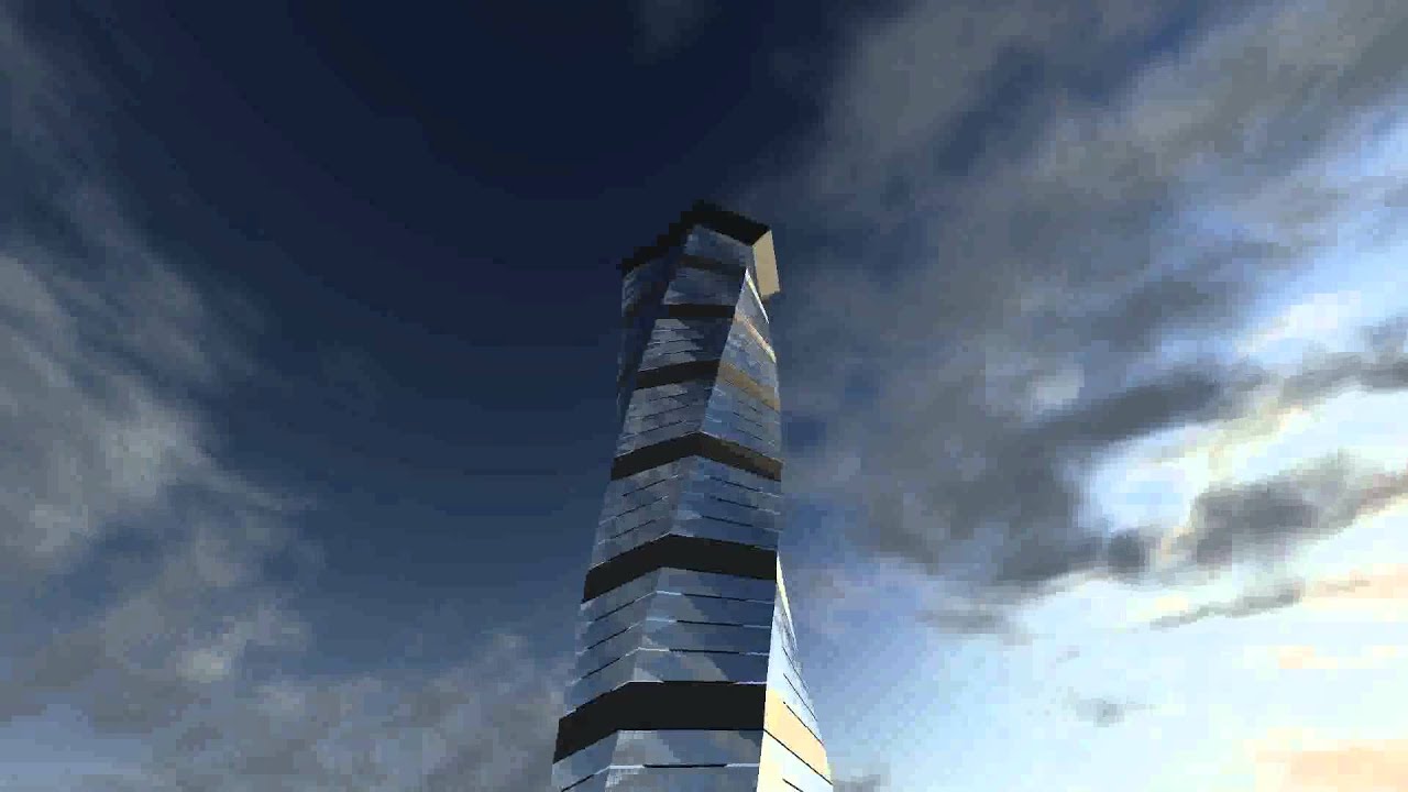 Skyscraper 3d animation - YouTube