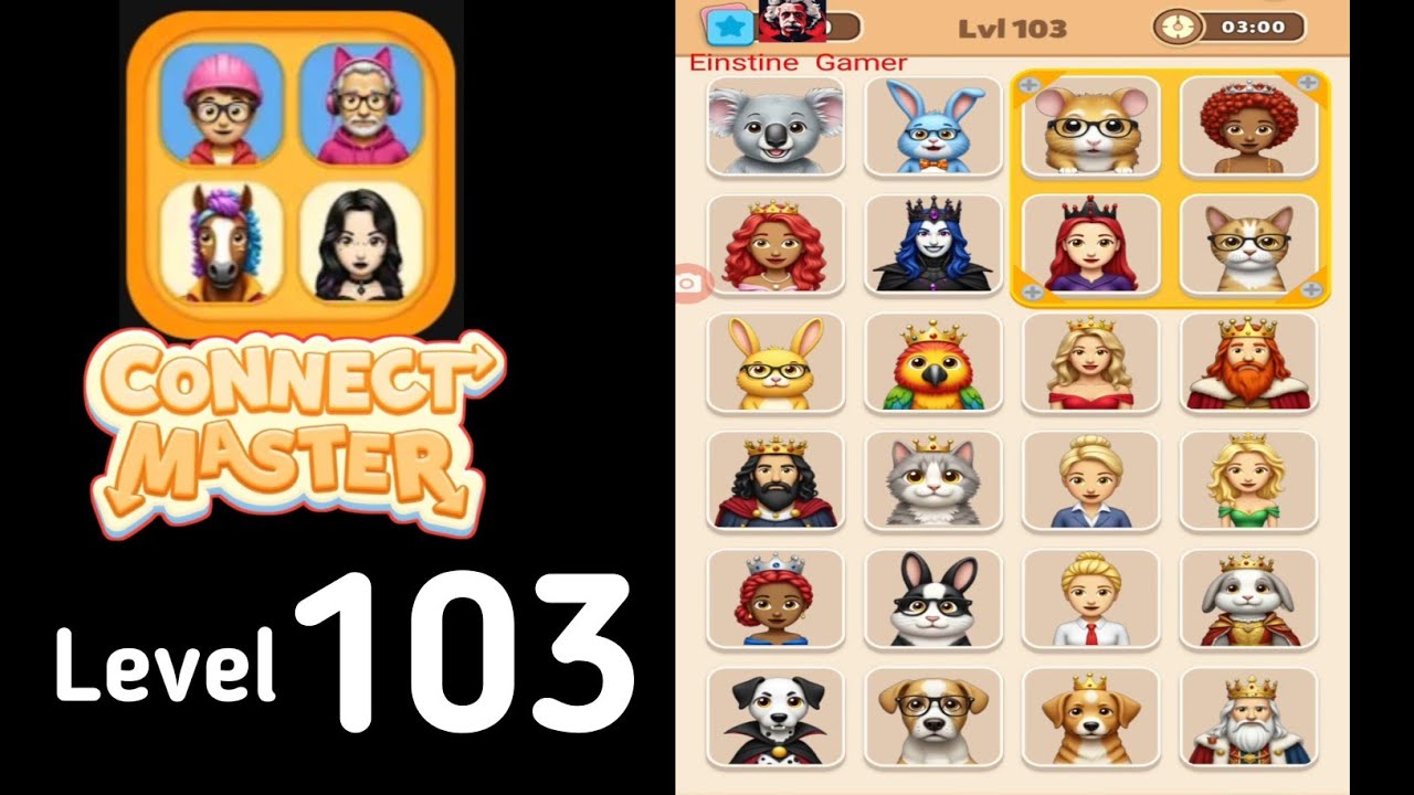 Connect Master Match Puzzle level 103 Guide Walkthrough Solution - YouTube
