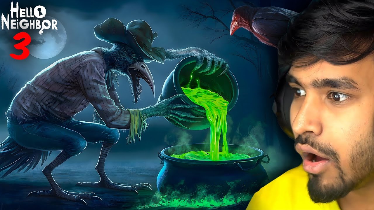 THIS HELLO NEIGHBOUR UNCLE HOUSE IS VERY HORROR - TECHNO GAMERZ HELLO ...