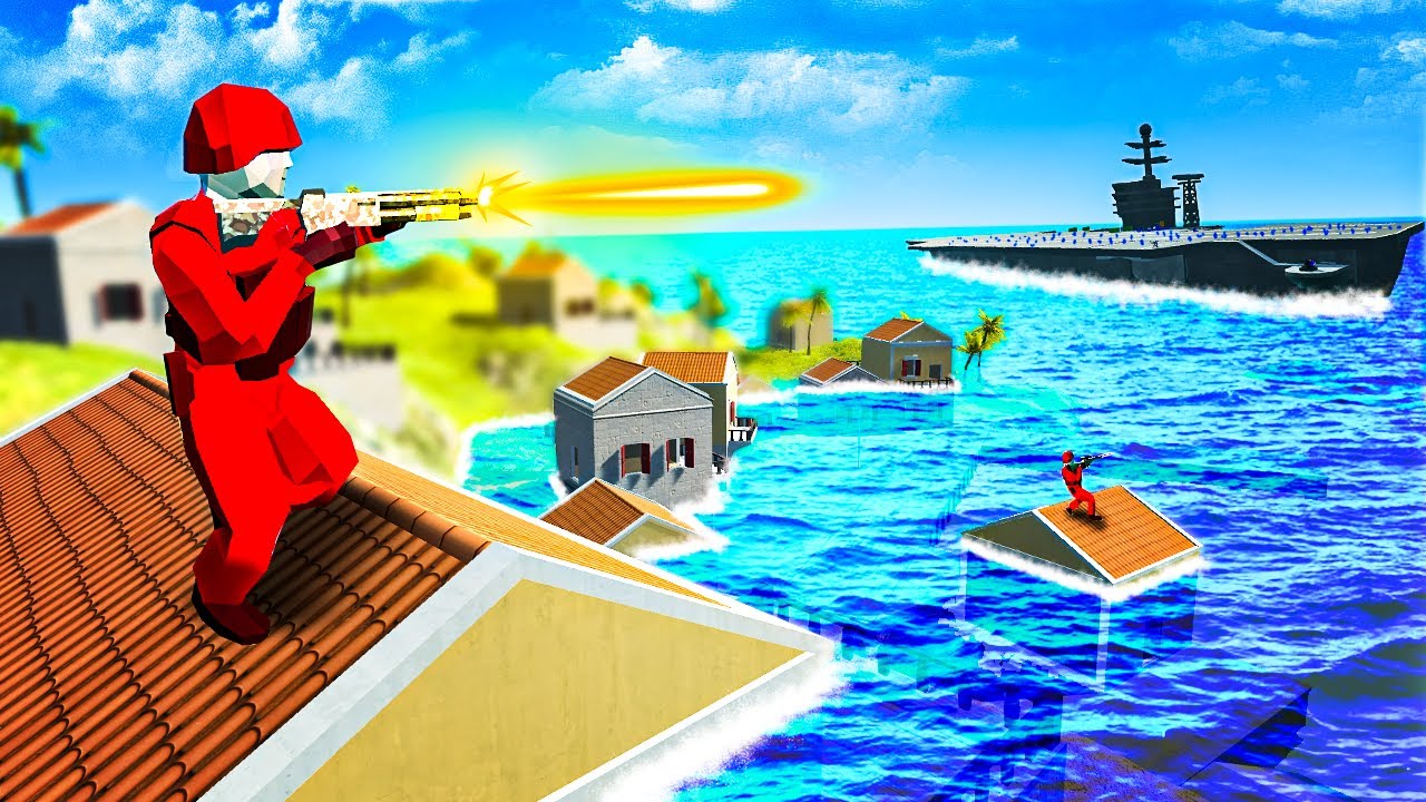 Ravenfield but the WATER is RISING! Epic Ravenfield Disaster Mod - YouTube