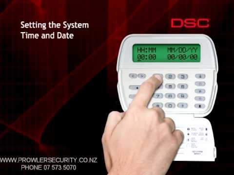 SET DATE TIME DSC ALARM - YouTube